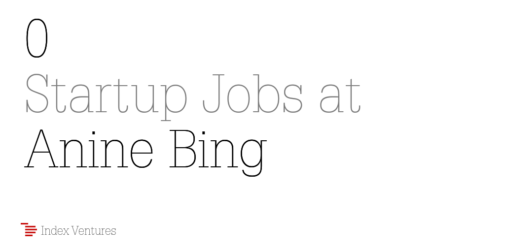 Anine Bing: People Operations...