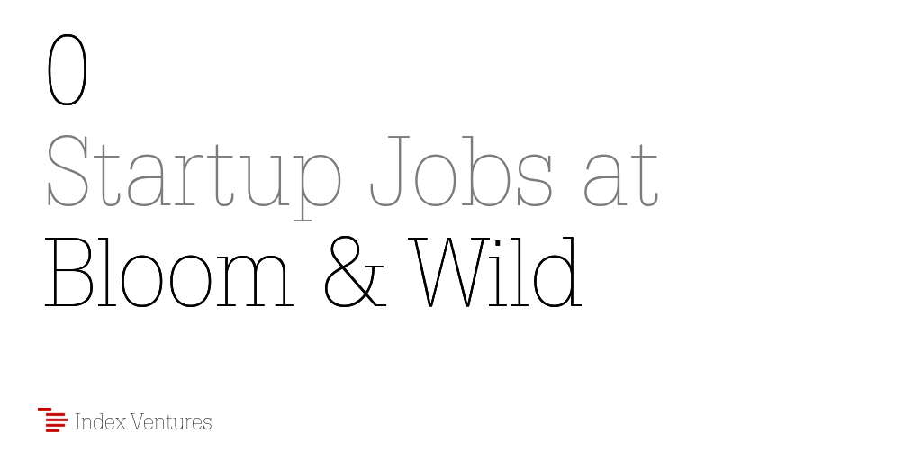 Bloom & Wild: Lead Engineer