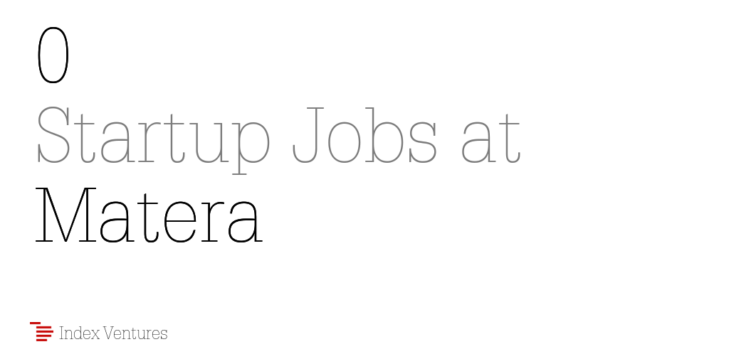 Matera: Sales Manager*in | Inbound Sales