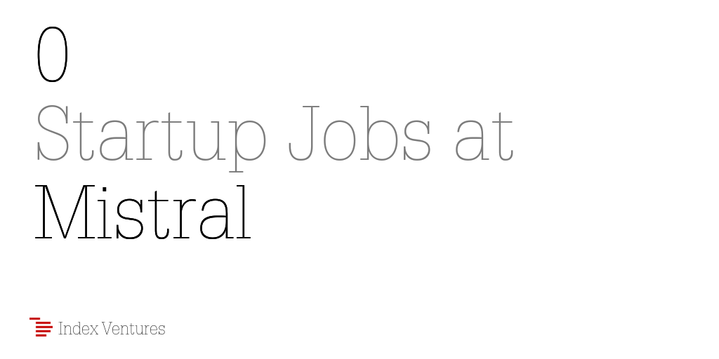 Mistral: Software Engineer - Robotics