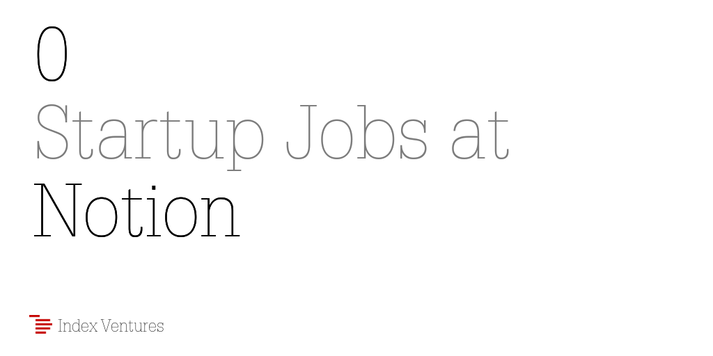 Notion: Software Engineer, Search...