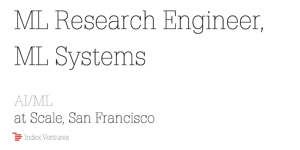 Scale: ML Research Engineer, ML Systems