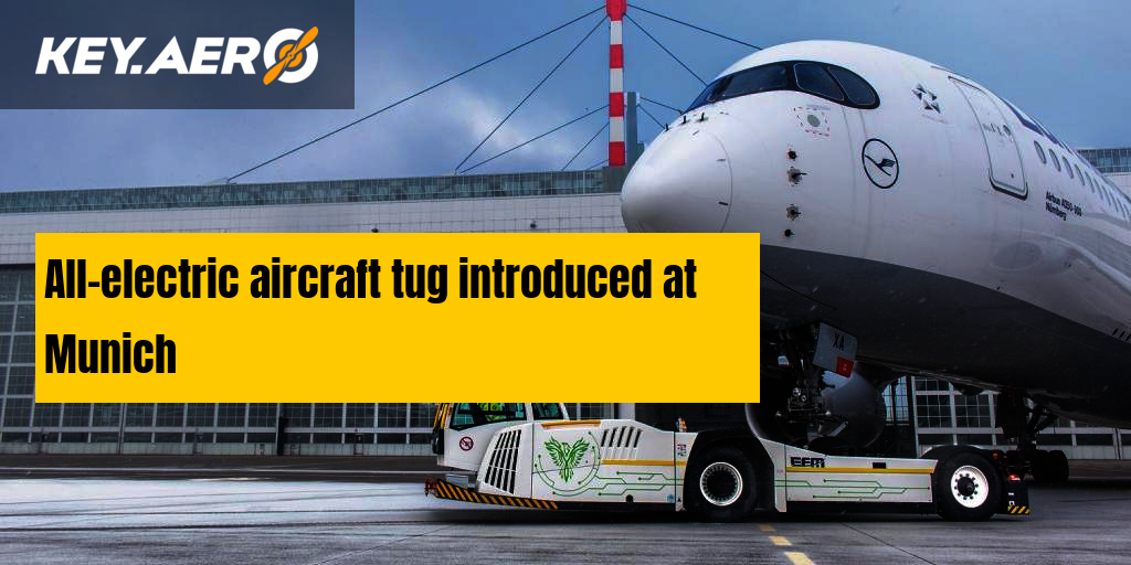 All-electric aircraft tug introduced at Munich