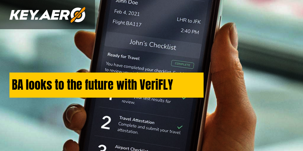 BA looks to the future with VeriFLY