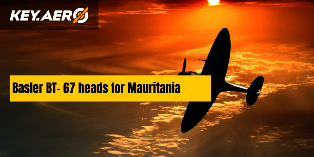 Basler BT- 67 heads for Mauritania