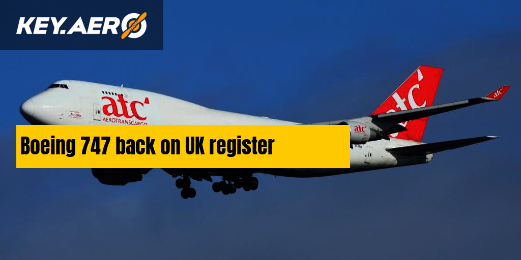 Boeing 747 back on UK register