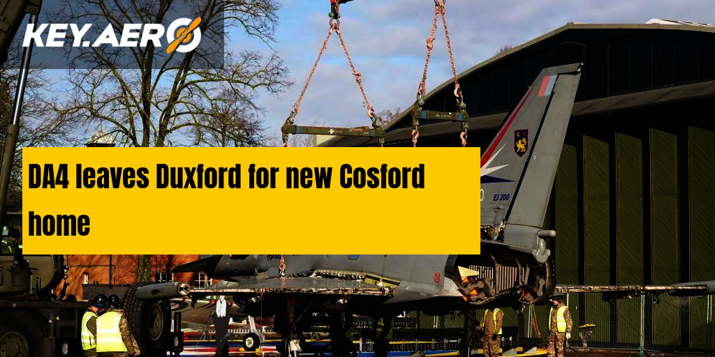 DA4 leaves Duxford for new Cosford home