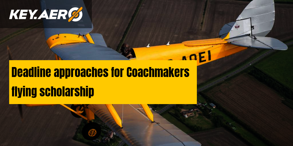 Deadline approaches for Coachmakers flying scholarship