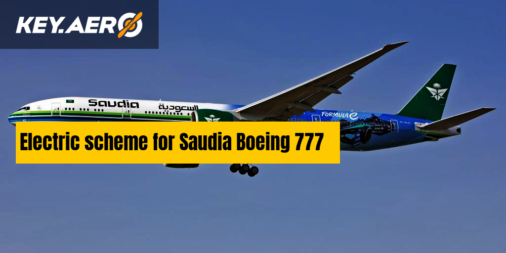 Electric scheme for Saudia Boeing 777