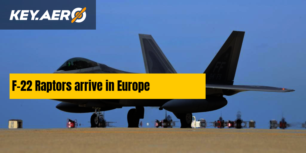 F-22 Raptors arrive in Europe