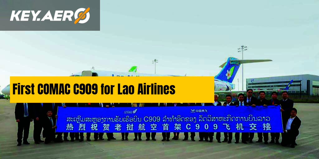First COMAC C909 for Lao Airlines