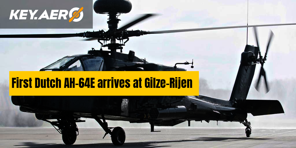 First Dutch AH-64E arrives at Gilze-Rijen