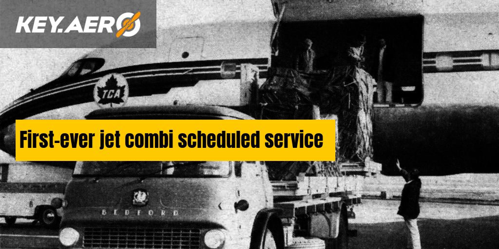 First-ever jet combi scheduled service