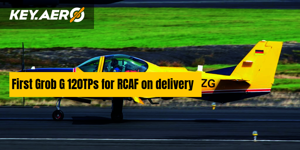 First Grob G 120TPs for RCAF on delivery