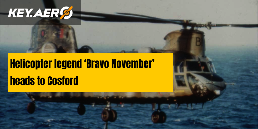 Helicopter ‘Bravo November’ at Cosford