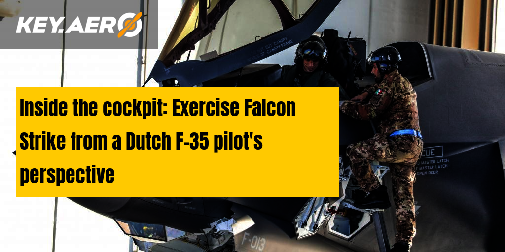 Inside the cockpit: Exercise Falcon Strike from a Dutch F-35