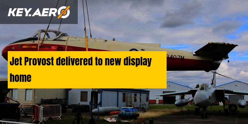 Jet Provost delivered to new display home