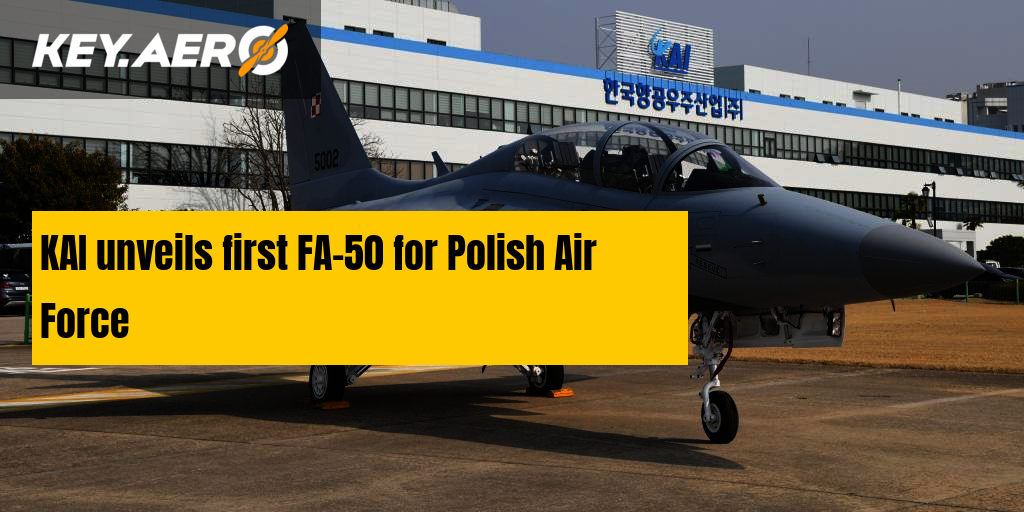 KAI unveils first FA-50 for Polish Air Force