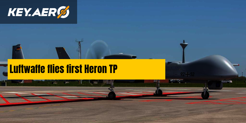 Luftwaffe flies first Heron TP
