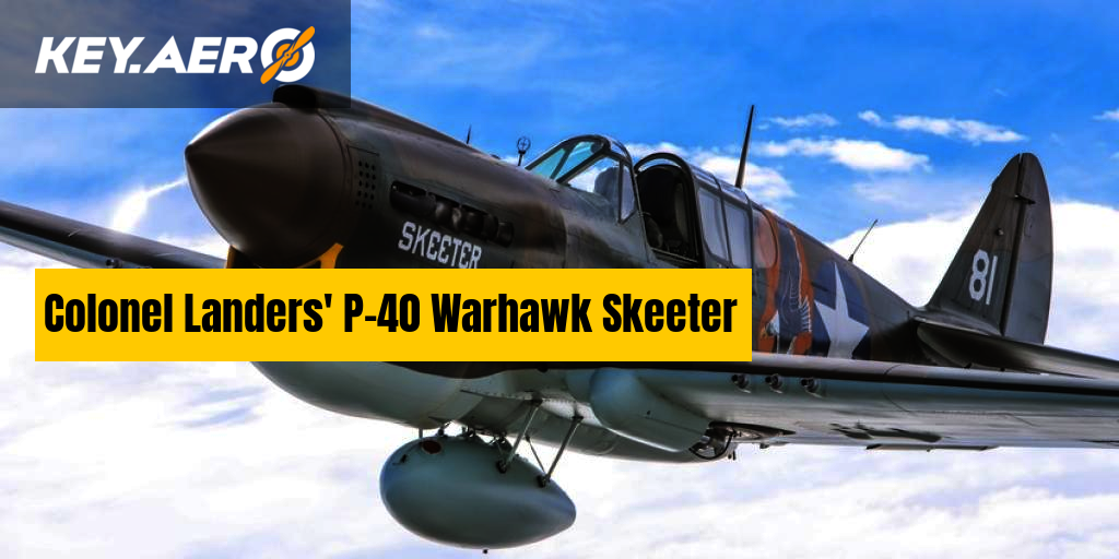 P-40 preserved as USAAF ace John D Landers' Skeeter