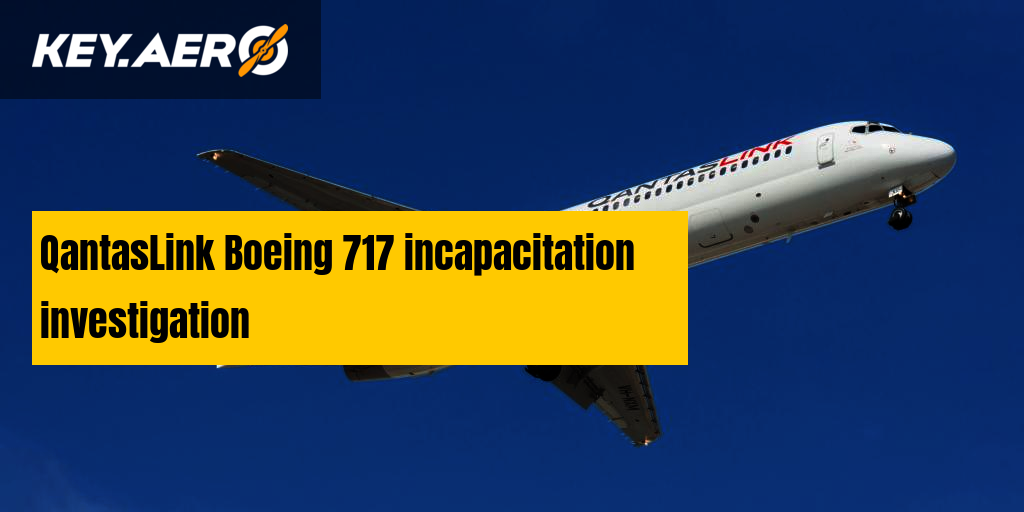 QantasLink Boeing 717 incapacitation investigation