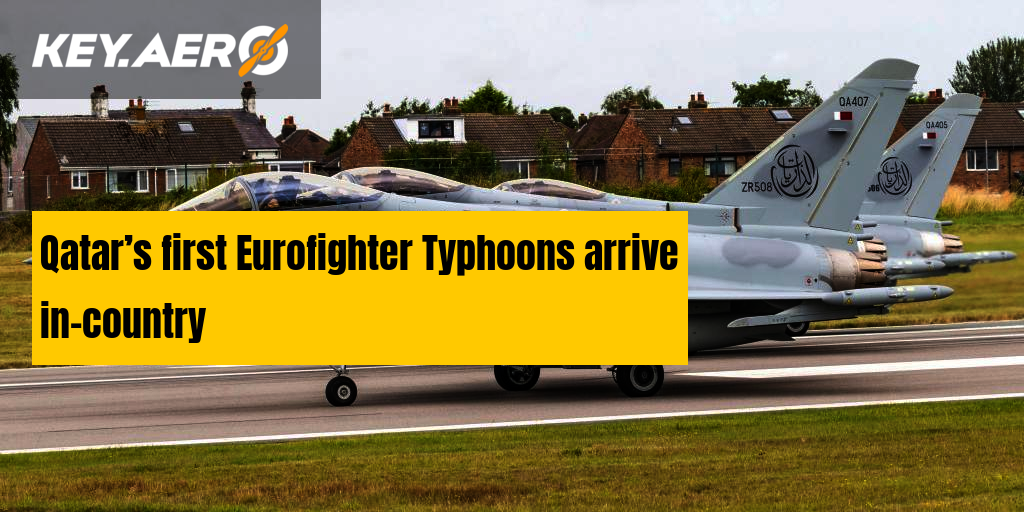 Qatar's first Eurofighter Typhoons arrive in-country