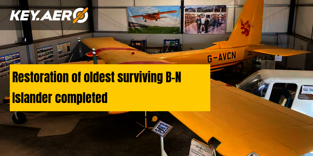 Restoration of oldest surviving B-N Islander completed