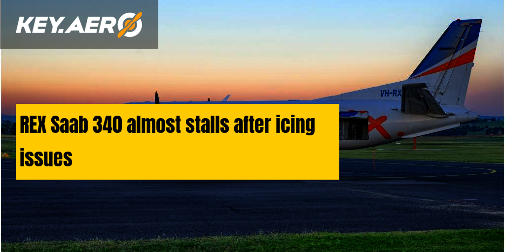 REX Saab 340 almost stalls after icing issues