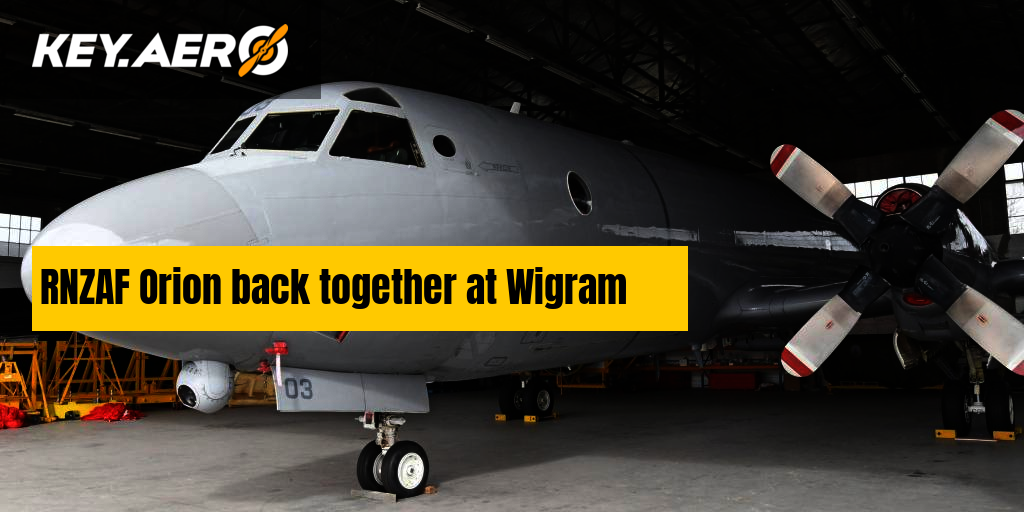 RNZAF Orion back together at Wigram