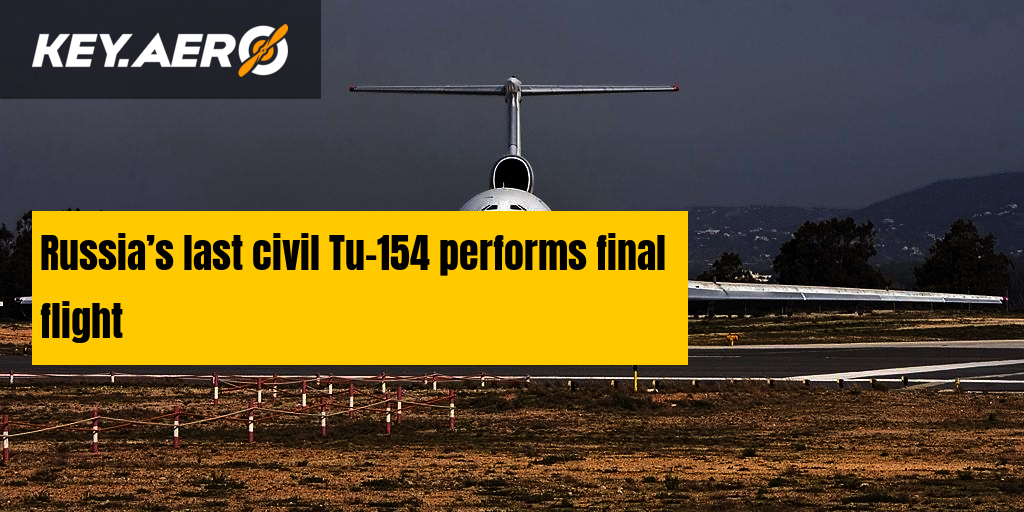Russia’s last civil Tu-154 performs final flight