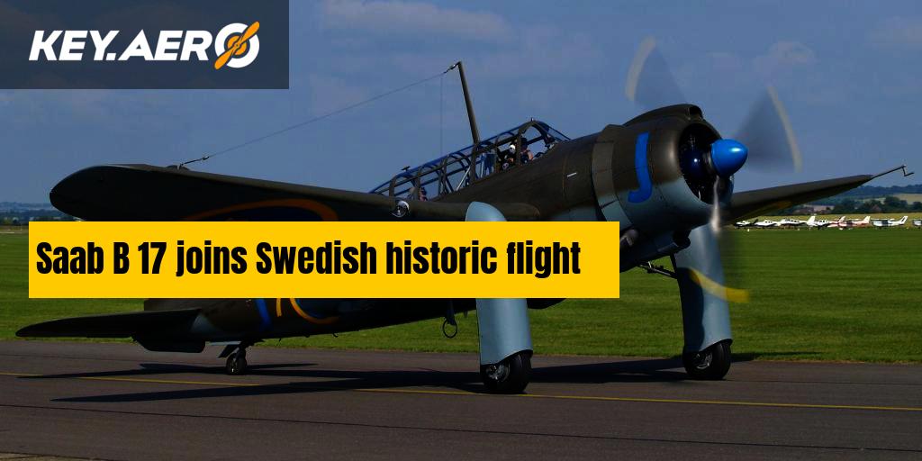 Saab B 17 joins Swedish historic flight