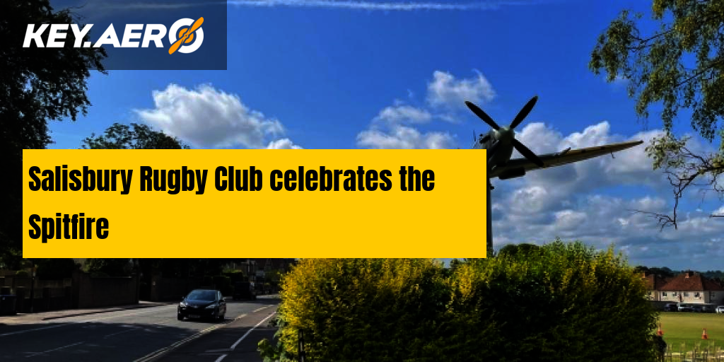 Salisbury Rugby Club celebrates Spitfire