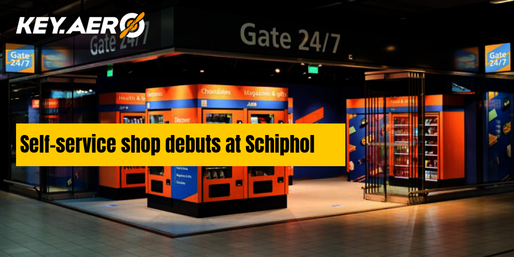 Self-service shop debuts at Schiphol