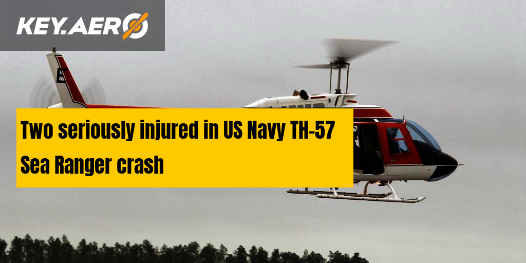 Two seriously injured in US Navy TH-57 crash