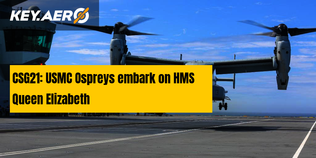 USMC Ospreys embark on HMS Queen Elizabeth