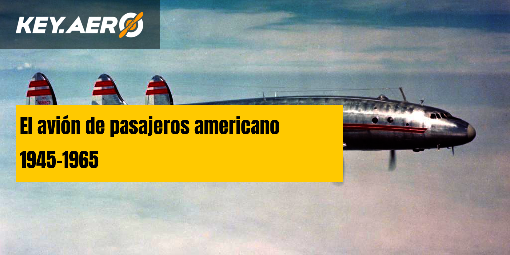 El avión de pasajeros americano 1945-196