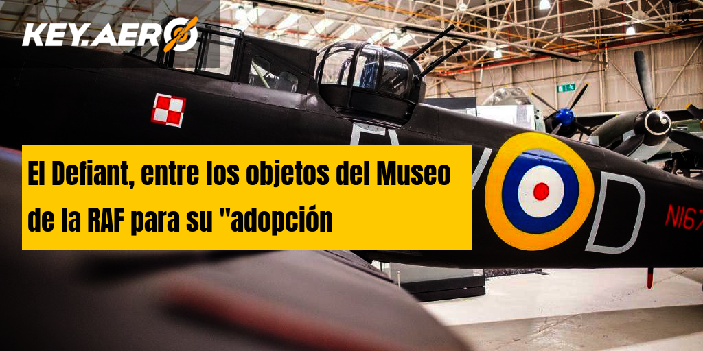 El Defiant, entre los objetos del Museo de la RAF para su