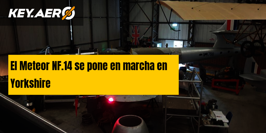 El Meteor NF.14 se pone en marcha en Yorkshire