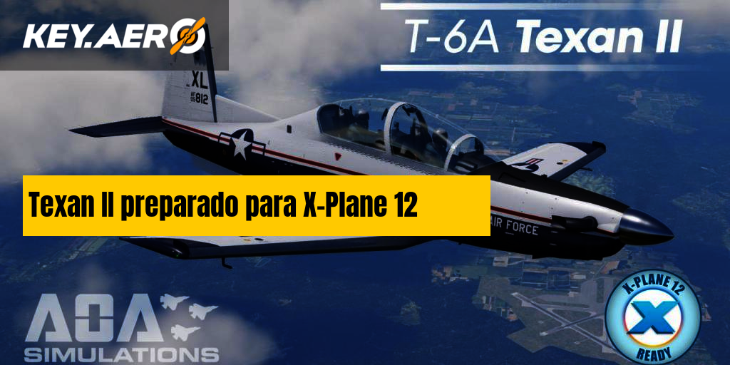 Lanzamiento del T-6 Texan II X-Plane 12