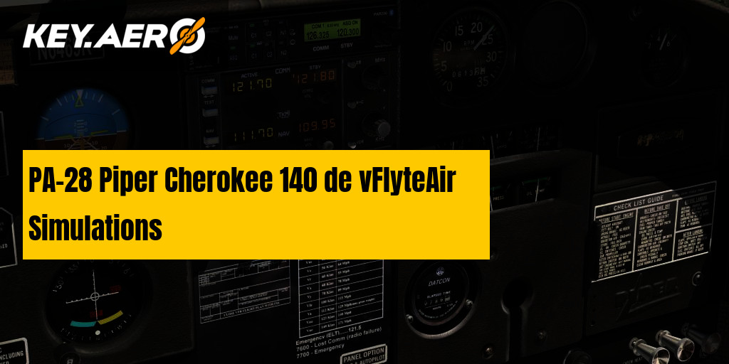PA-28 Piper Cherokee 140 de vFlyteAir Simulations