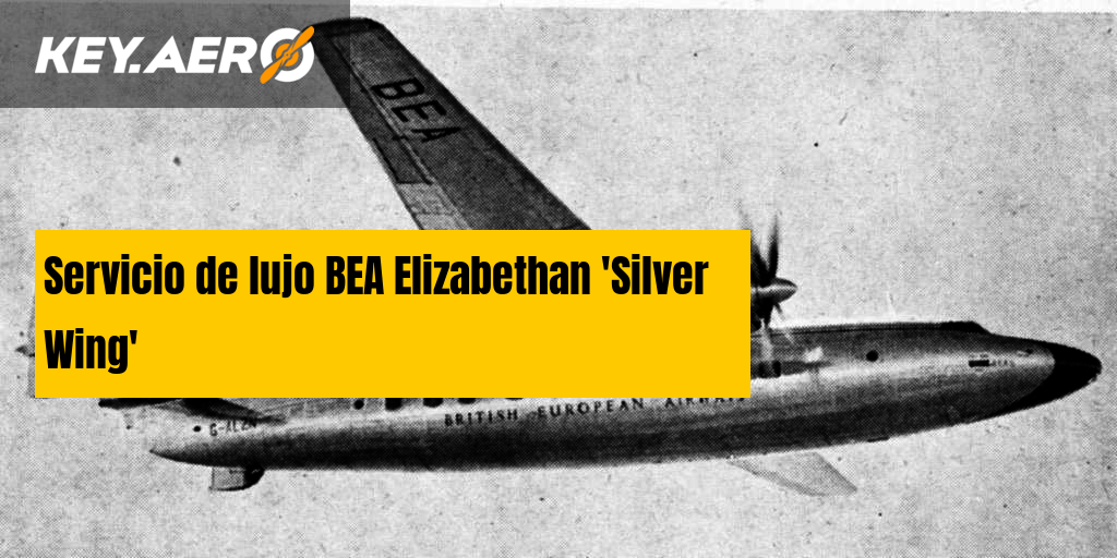 Servicio de lujo BEA Elizabethan 'Silver Wing'