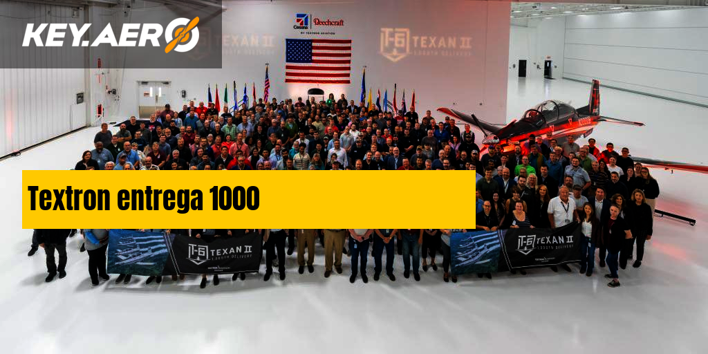 Textron entrega el T-6 Texan II número 1000