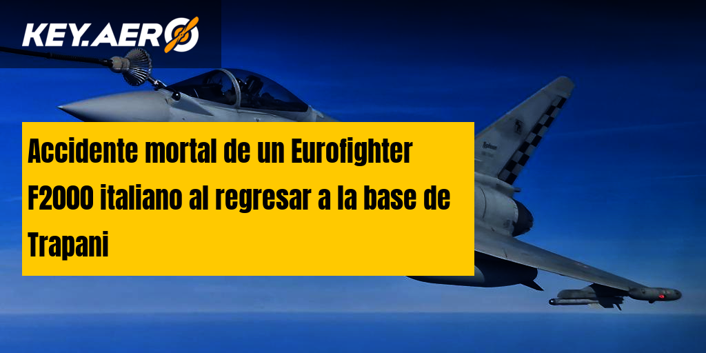 Un Eurofighter F2000 italiano se estrella al regresar a la