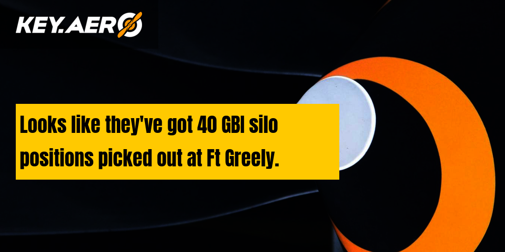 Looks like they've got 40 GBI silo positions picked out at