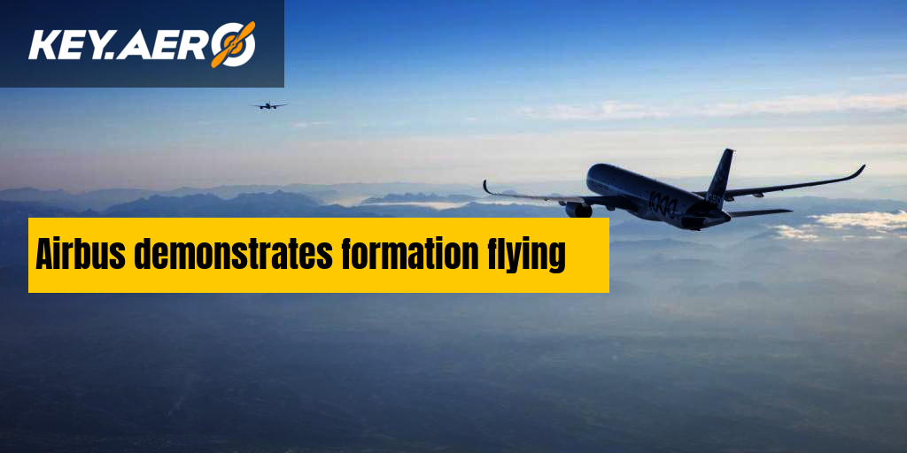 Airbus demonstrates formation flying
