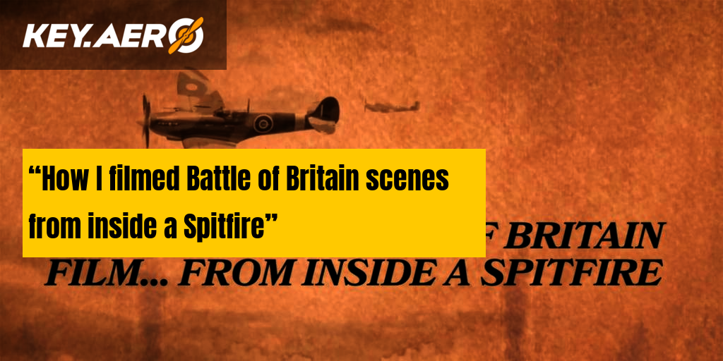 Battle of Britain scenes filmed inside a Spitfire