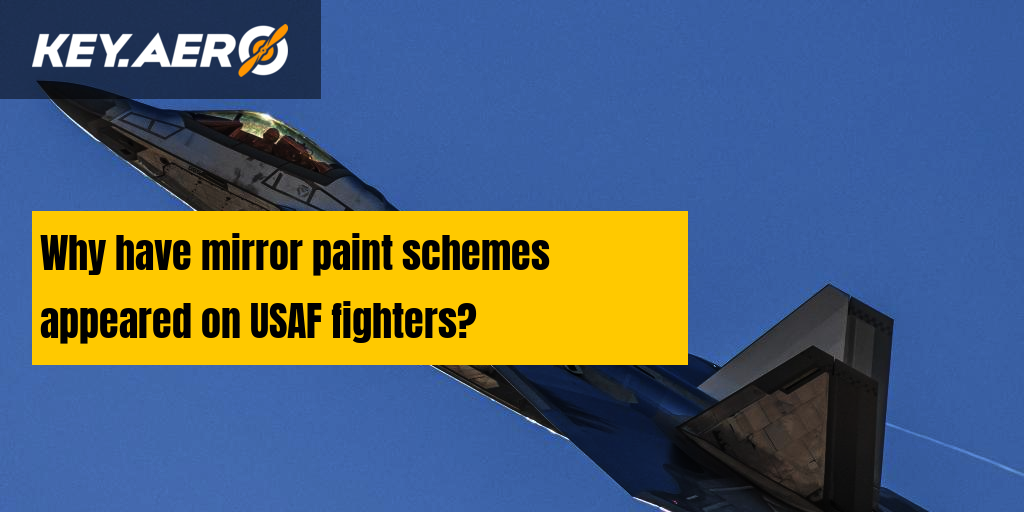 Why have mirror paint schemes appeared on USAF fighters?