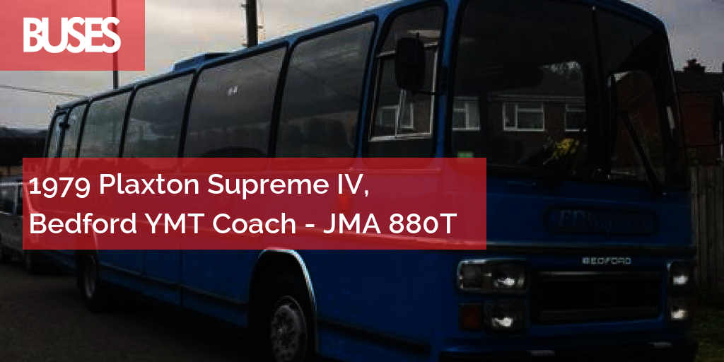 1979 Plaxton Supreme IV, Bedford YMT Coach - JMA 880T