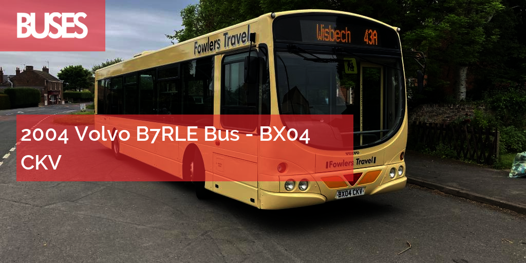2004 Volvo B7RLE Bus - BX04 CKV