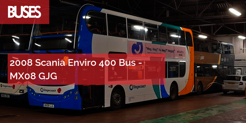 2008 Scania Enviro 400 Bus - MX08 GJG